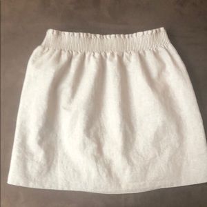 J. Crew | Skirts | J Crew Linen Blend Metallic Shimmer Skirt 4 | Poshmark